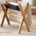 Sorven Small Stool with Cushion Modern Multifunctional Foot Stool X Leg ...