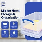 "Really Useful Box, 9L Plastic Storage Container, Clip Lock Handles ...