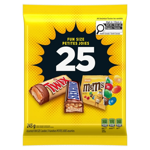 MARS Variety, Halloween Chocolate Candy, Assorted Fun Size, 25 Count ...