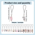 Alloy Enamel Mobile Straps Cat Mixed Color 8.8~102cm 18pcs/set for DIY ...