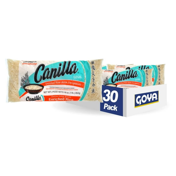 Goya Foods Canilla Extra Long Grain White Rice, 1 Pound (Pack of 30 ...