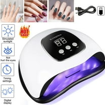 36W UV LED Nail Polish Dryer, Pro Acrylic Gel Curing Lamp with Manicure ...