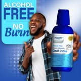 Equate Glacial Mint Fresh Alcohol-Free Oral Rinse, 16 fl oz, Compare to ...