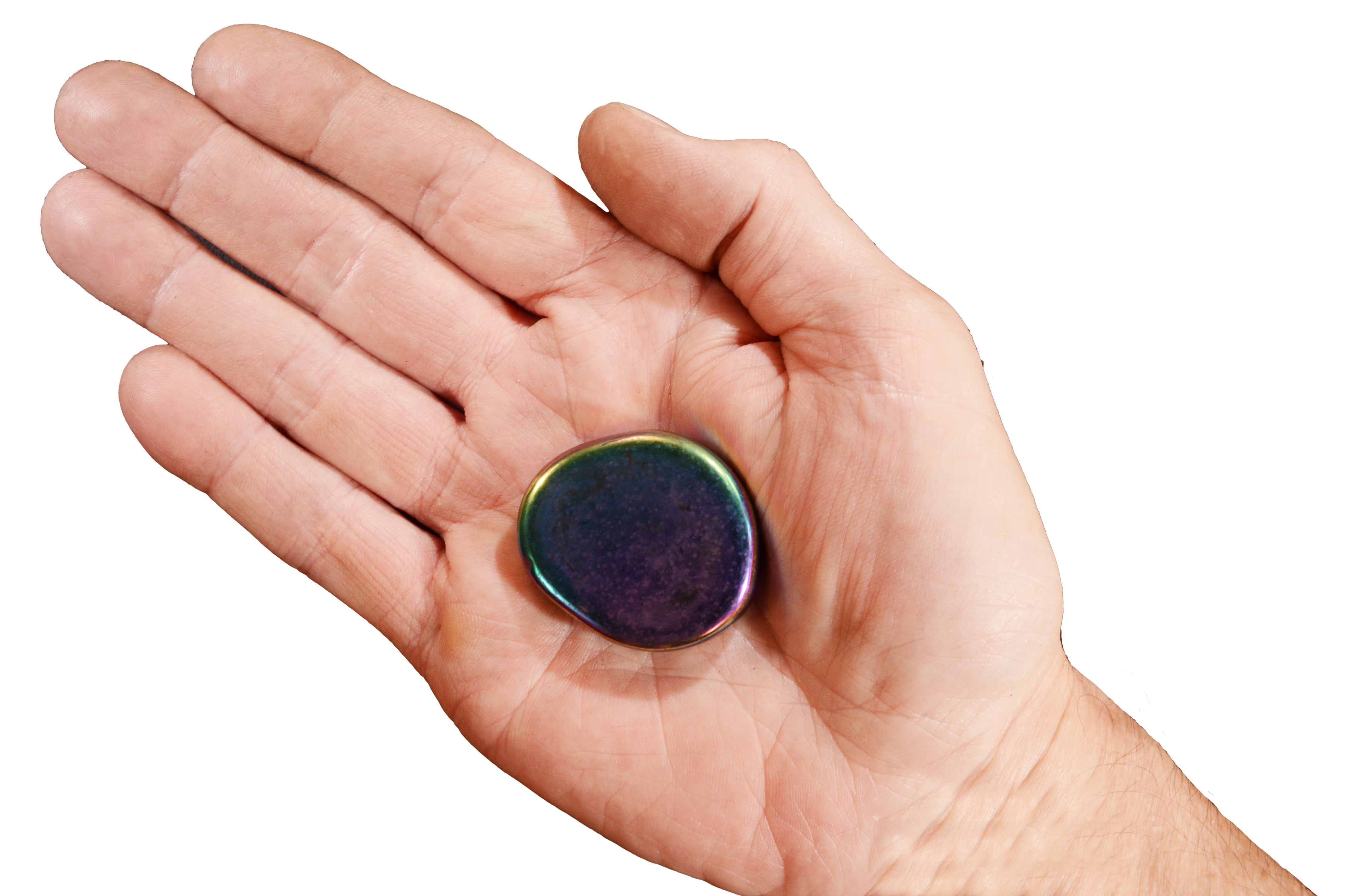 Kidz Rocks Rainbow Magnetic Hematite 1 1/2" Raw Chakra Healing Stone ...