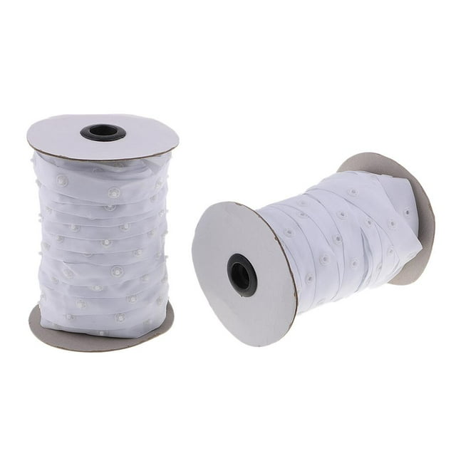 50 Yds Snap Fastener Ribbon Press Stud Tape for Garment Sewing ...