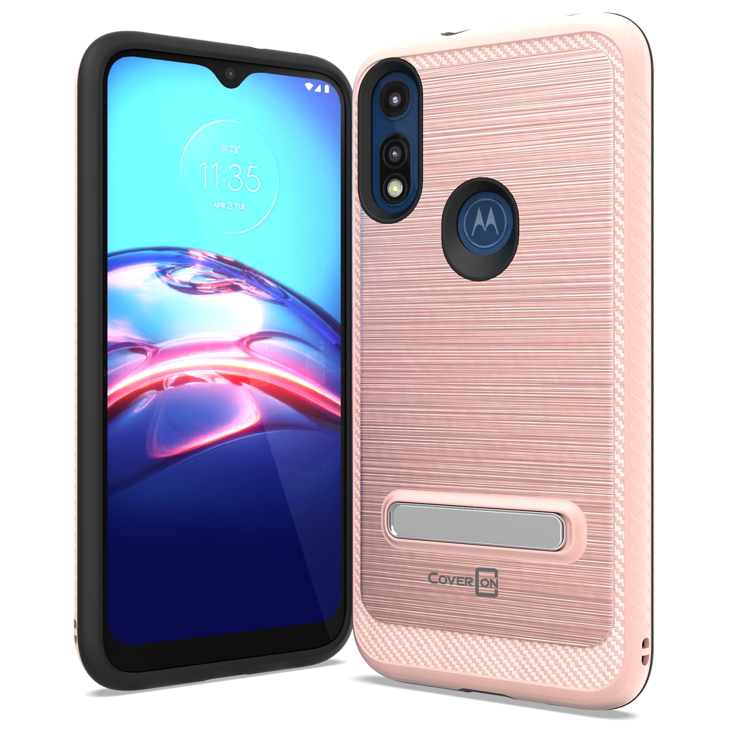 CoverON Motorola Moto E (2020) Case with Magnetic Metal Kickstand ...