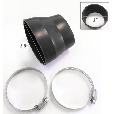 3.5" 89mm Air Intake Intercooler Rubber Coupler With Clamps RED ...