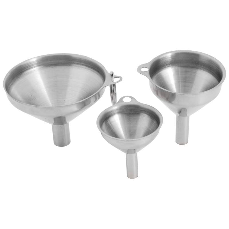 Chef' s Secret® 3pc Stainless Steel Kitchen Funnel Set - Walmart.com