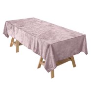 Elegant Velvet Lace Sheer Floral Deluxe Design Tablecloths - Taupe, 70 ...
