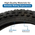 16x2.125 Black MX3 Bicycle Tire with K50 Knobby Tread for Adult Trikes ...