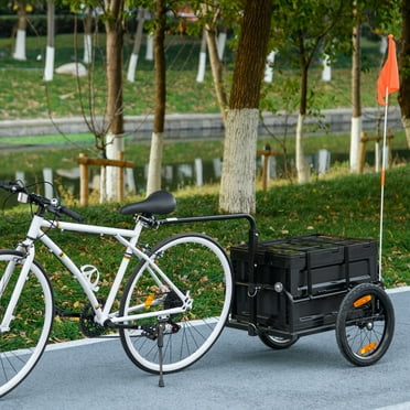 Xspec Bicycle Pull Behind Cart Wagon, 2-in-1 Bike Cargo Trailer ...
