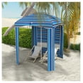 Beach Umbrella 5.8' Cabana - Travel Beach Umbrella with Walls & Vents ...