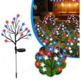 4th of July Star Light String, Red White Blue Branch Lamp for Lawn ...