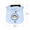 Blue USB Rechargeable Sun Visor with Fan, 3-Speed Cooling Empty Top Hat ...
