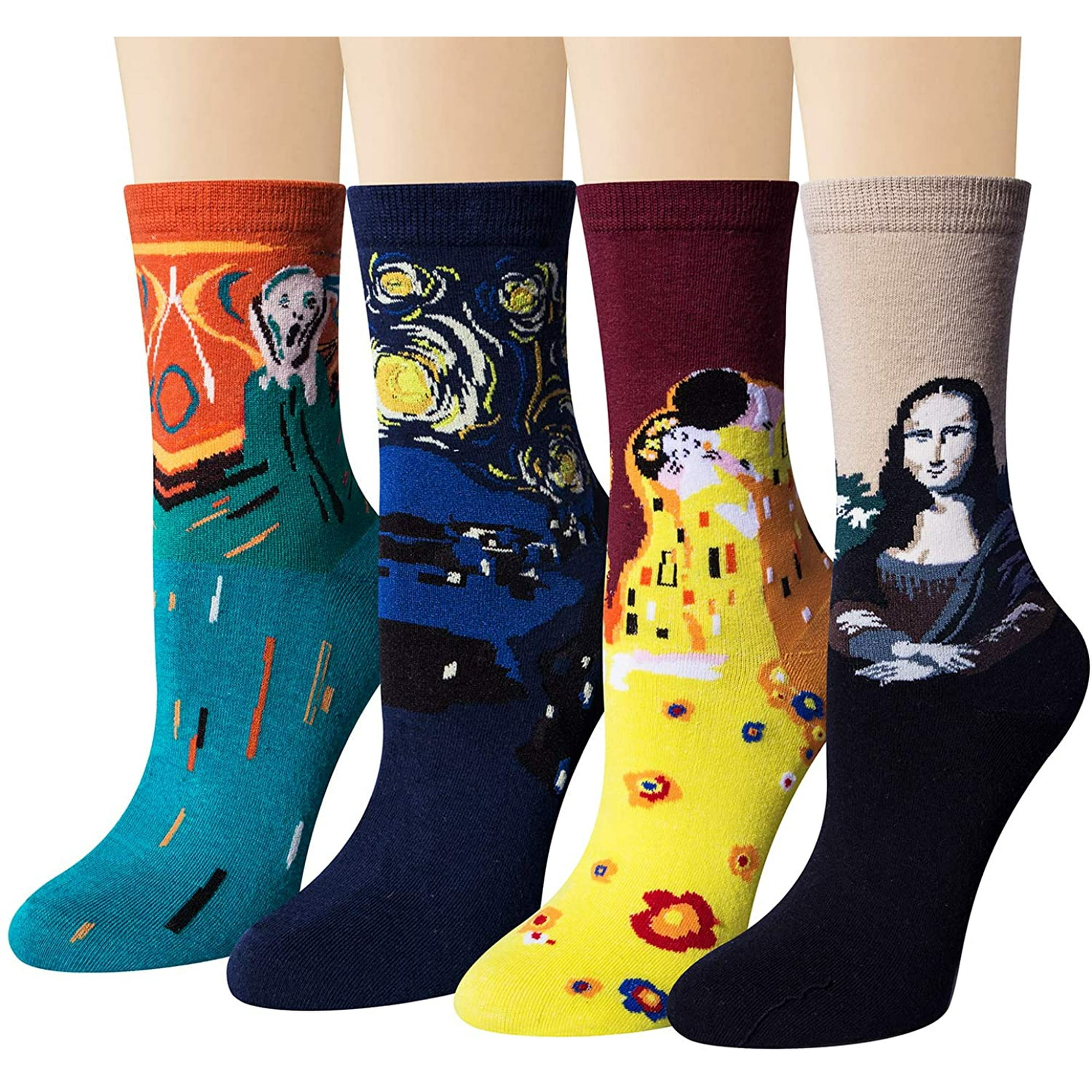 Click here for Jiaia 4-6 Pairs Womens Famous Painting Patterned A... prices