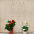 2-Pack 86.7" x 19.7" Rustproof Metal Garden Trellis, Plant Support for ...