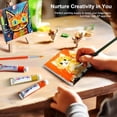 AUREUO 3x3 Inch Mini Canvas 12 Pack with 12 Easels – Small Art Set for ...