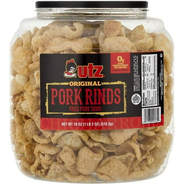 UTZ Original Pork Rinds |Zero Carbs | Keto Friendly - 510 g/18oz ...