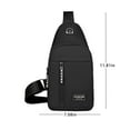 XEOVHV Waterproof Strap Bag Crossbody Backpack With Headphone Hole ...