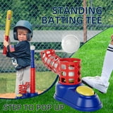 Doloowee Toddler Tee Ball Set, Foam Bat and 10 Balls, Height Adjustable ...