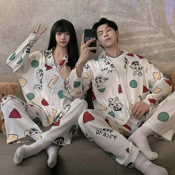 Sanrio Kuromi New Men Pajamas Autumn Cartoon Anime Matching Hello Kitty ...