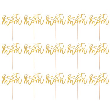 60PCS Mother's Day Cake Picks Cake Inserting Toppers Mother's Day Cake ...