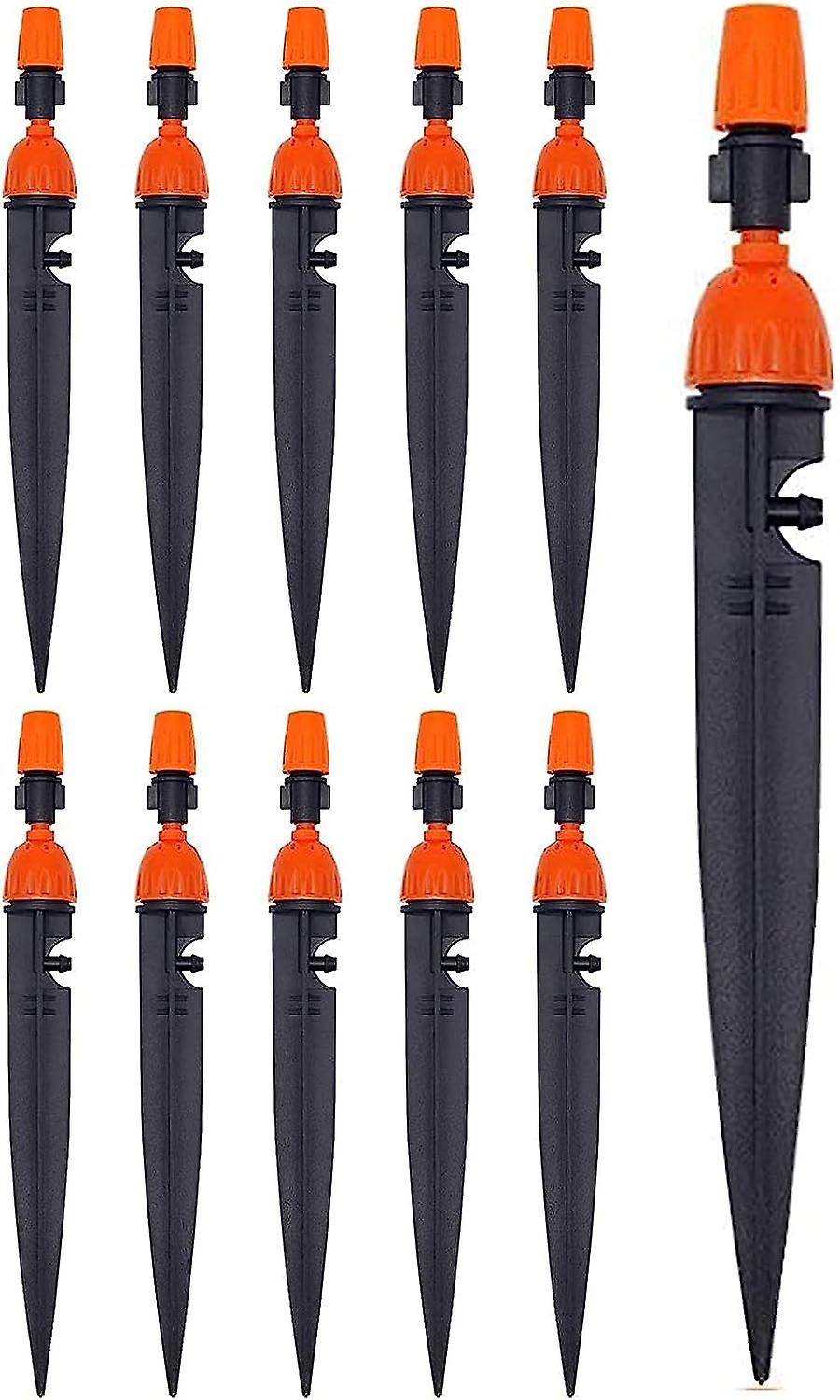 10 Pack Adjustable Drip Irrigation Spotlight Water Irrigation Drip Tube ...