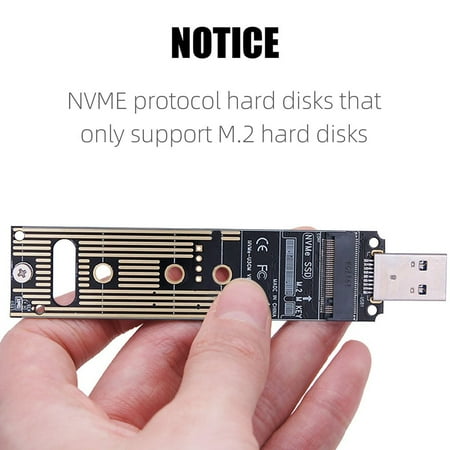 M.2 NVME To USB 3.1 Adapters JMS583 SSD Converter Card 10Gbps M.2 NVME PCIe Adapter Card ...