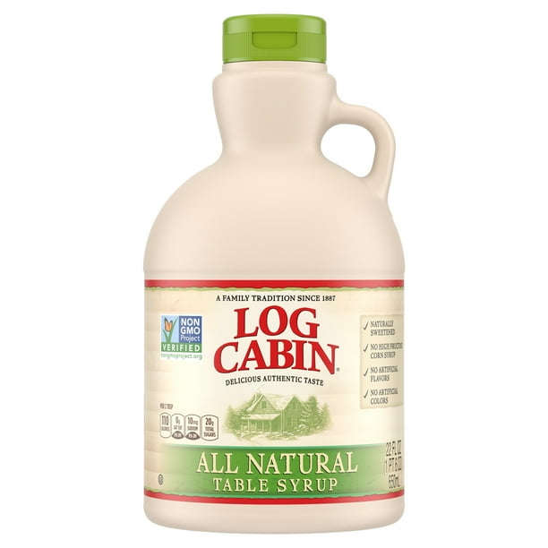 Log Cabin All Natural Table Syrup, 22 FL OZ - Walmart.com