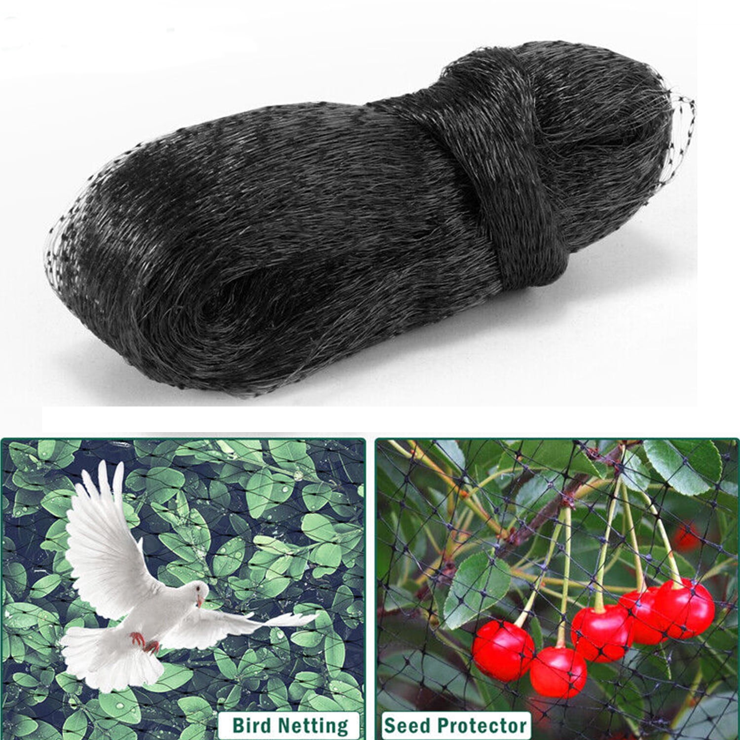 Bird Netting 7 x 16 Feet Reusable Heavy Duty Fruit Tree Netting for ...