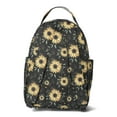 No Boundaries Women's Dome Backpack, Black Sunflower - Walmart.com