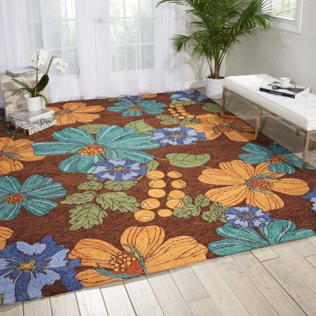 Nourison South Beach Indoor/Outdoor Modern Floral | Walmart Canada