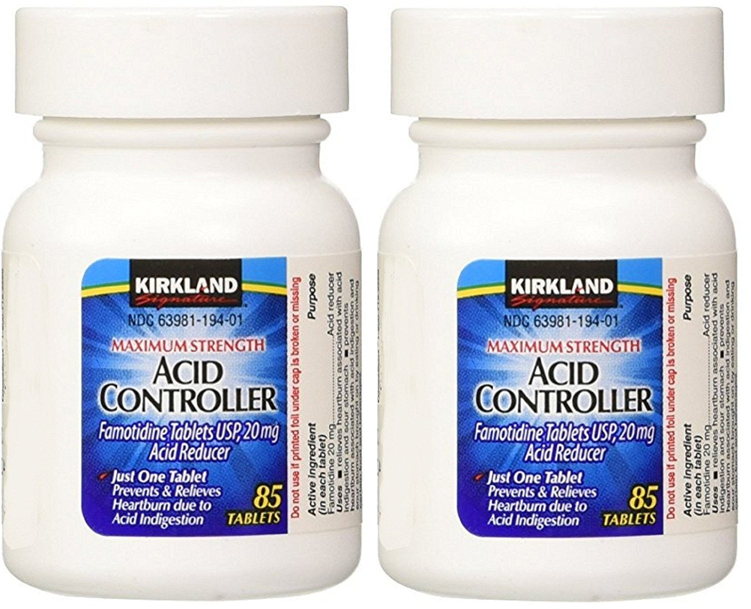 Acid Controller Kirkland Signature Famotidine 20 mg 340 comprimidos ...