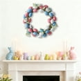 HASACHYL Easter Egg Grapevine Wreath, Spring Holiday Front Door Table ...