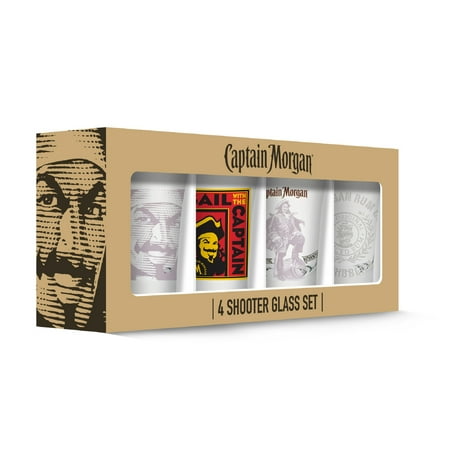 Captain Morgan Shot Glasses - set of 4 - Walmart.com