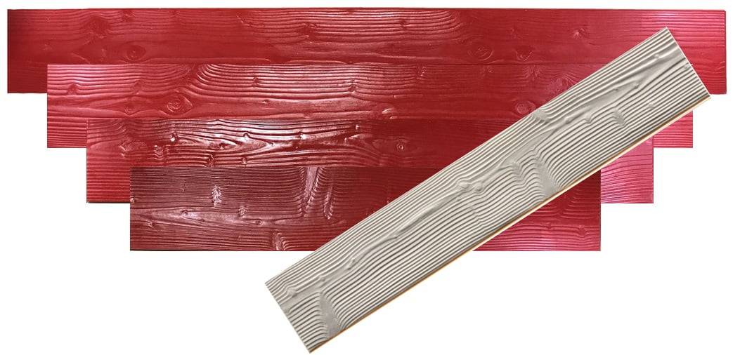 Concrete Stamp Set of 5 mats 11" Wood Plank . Wood texture Stamp Mat SM ...