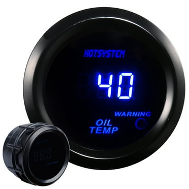 GlowShift Black 7 Color Celsius Oil Temperature Gauge - Walmart.com