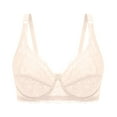 Censtreet Women Sexy Lace Plus Size Bra,European Thin Breathable ...