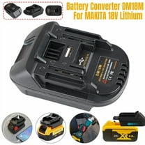 USB Battery Adapter for Dewalt 20V/Milwaukee 18V Convert to Makita 18V ...