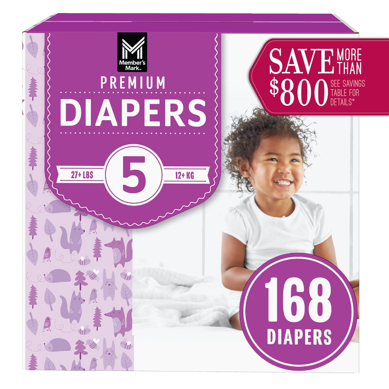 Member's Mark Premium Baby Diapers, Sizes: Newborn - 7 - Samsclub.com