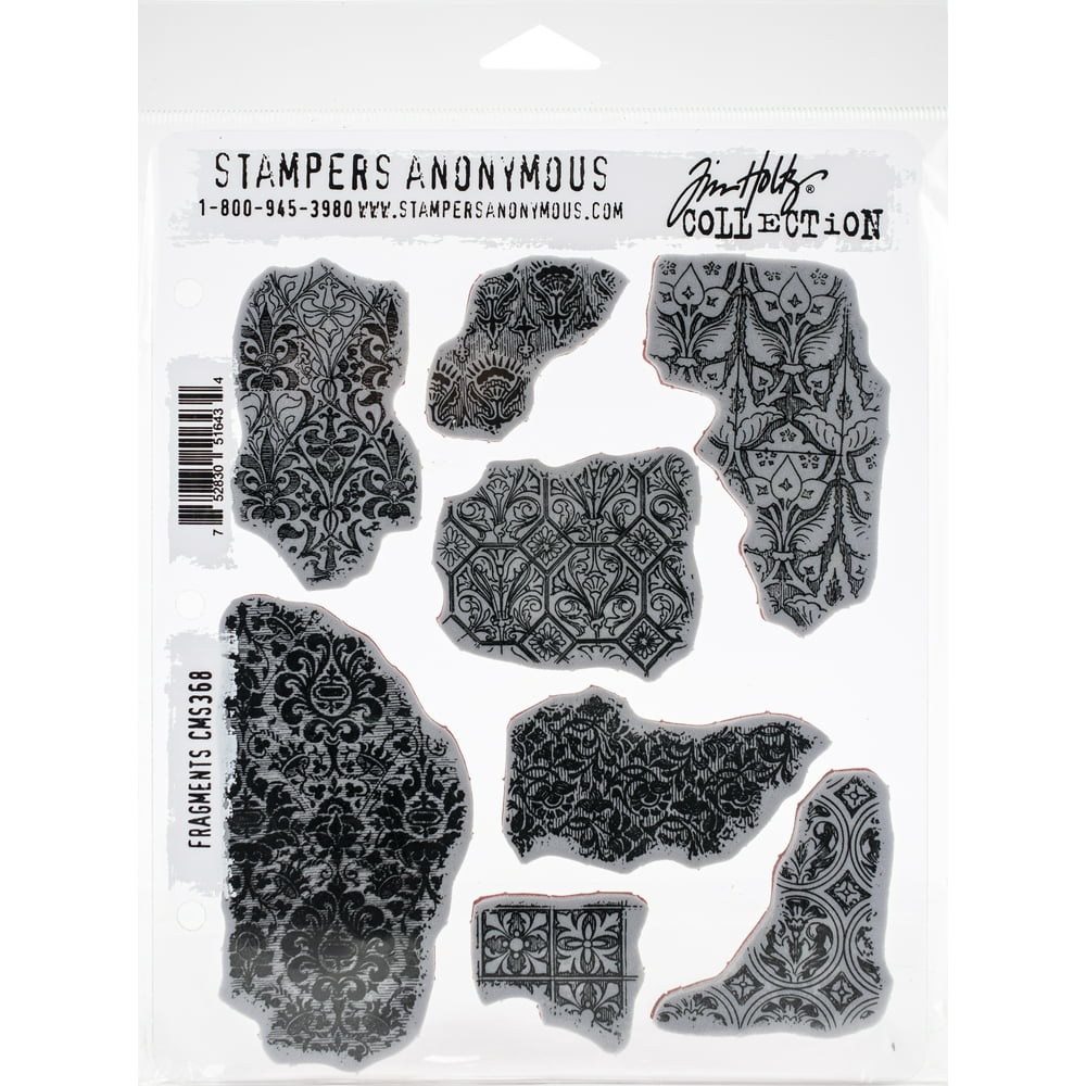 Tim Holtz Cling Stamps 7"X8.5"-Fragments - Walmart.com - Walmart.com