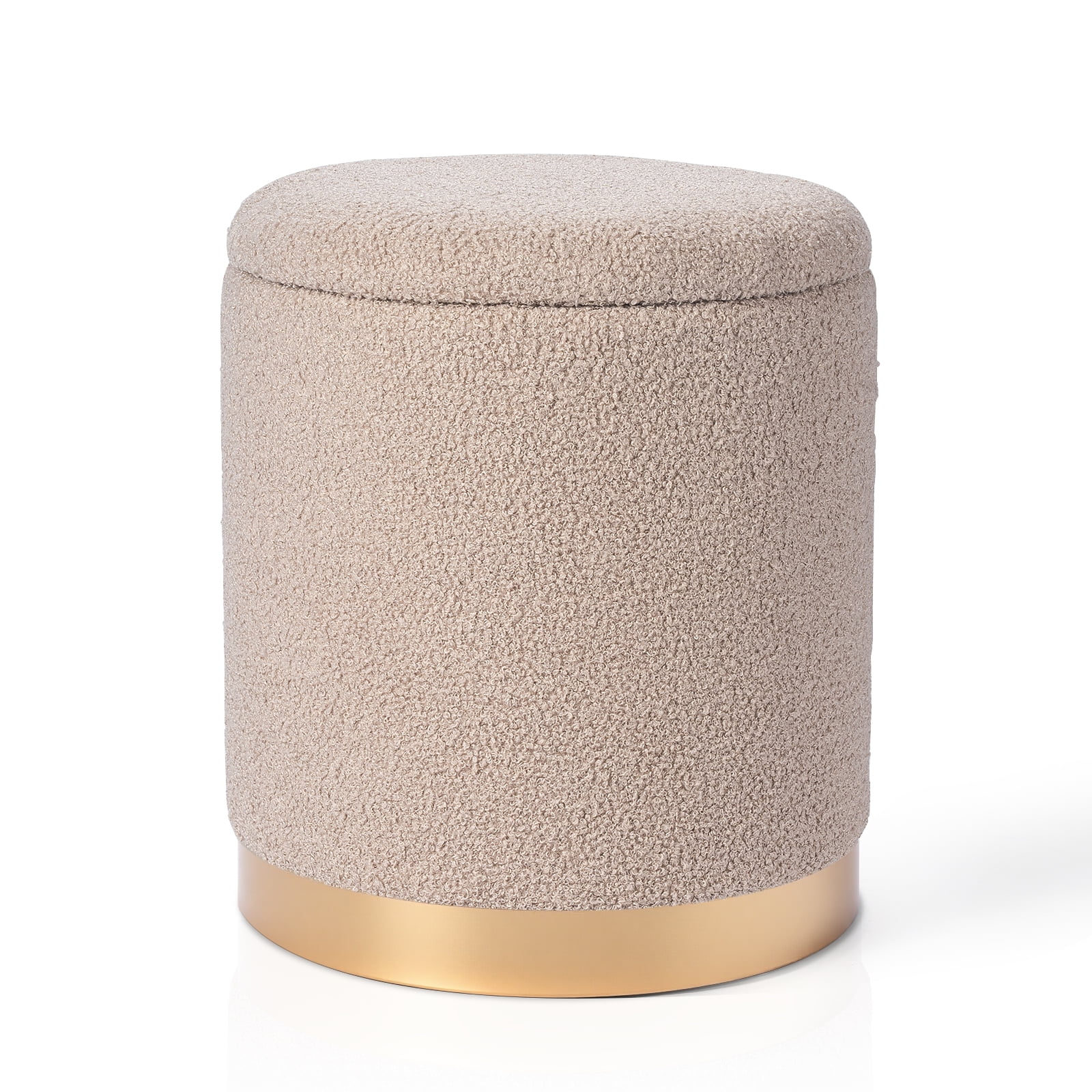 Click here for Homegar Round 25l Storage Ottoman  Upholstered Van... prices