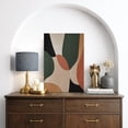 Canvas Print Wall Art Curved Abstract Shapes Print Contemporary ...