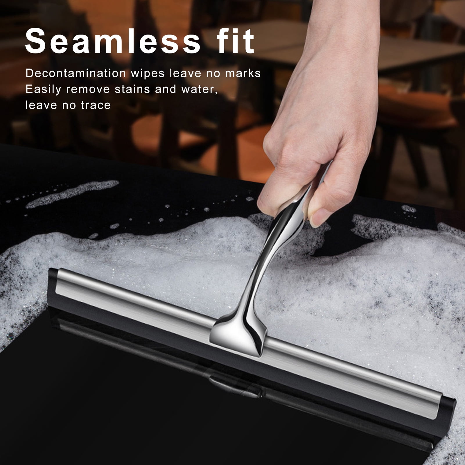 Hesroicy Window Glass Cleaner with Hook Detachable Satin Removal Space ...