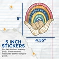 (2 Pack) Hang Loose Shaka Good Vibes Bumper Sticker - Positive Message ...