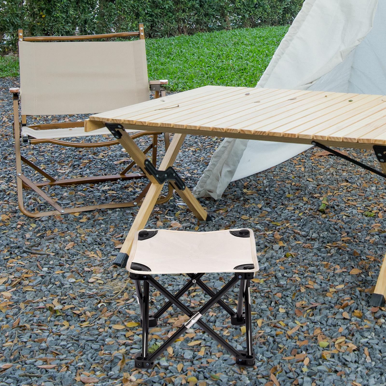 Folding Stool Collapsible Stool Reusable Ottoman Compact Chair Footrest ...