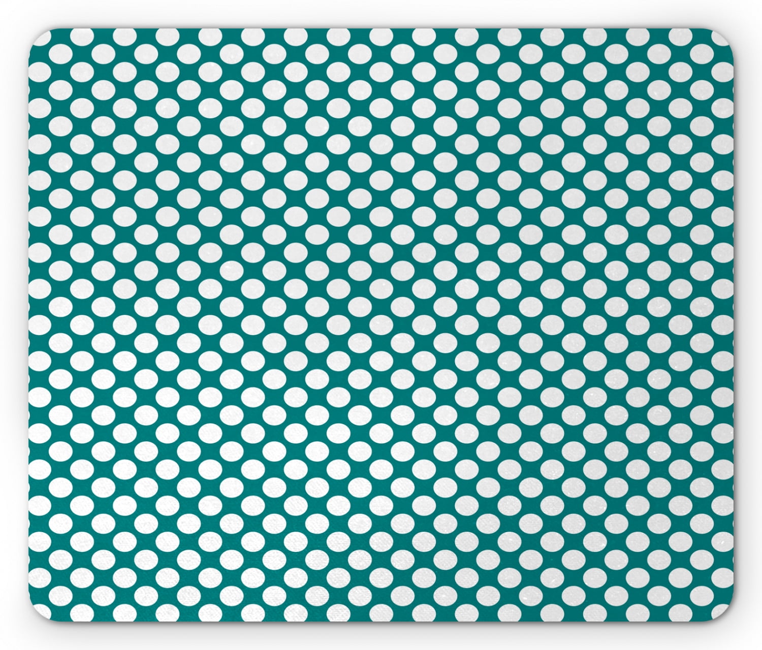 Teal Mouse Pad, Polka Dotted Pattern Traditional Style European ...