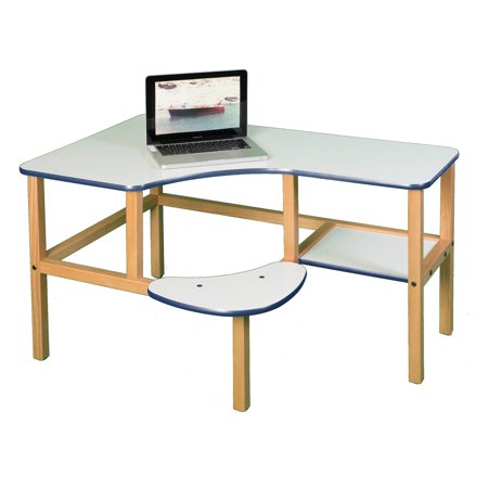 Grade School Computer Desk - white/blue | Walmart Canada