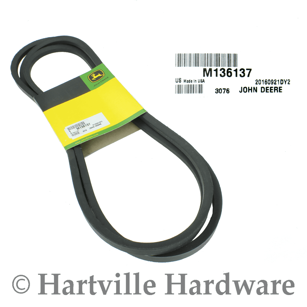 Genuine John Deere OEM V-Belt #M136137 - Walmart.com
