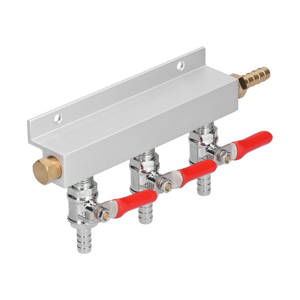 Karlge 3 Way Gas Splitter CO2 Gas Distribution Manifold With 5/16 Inch ...